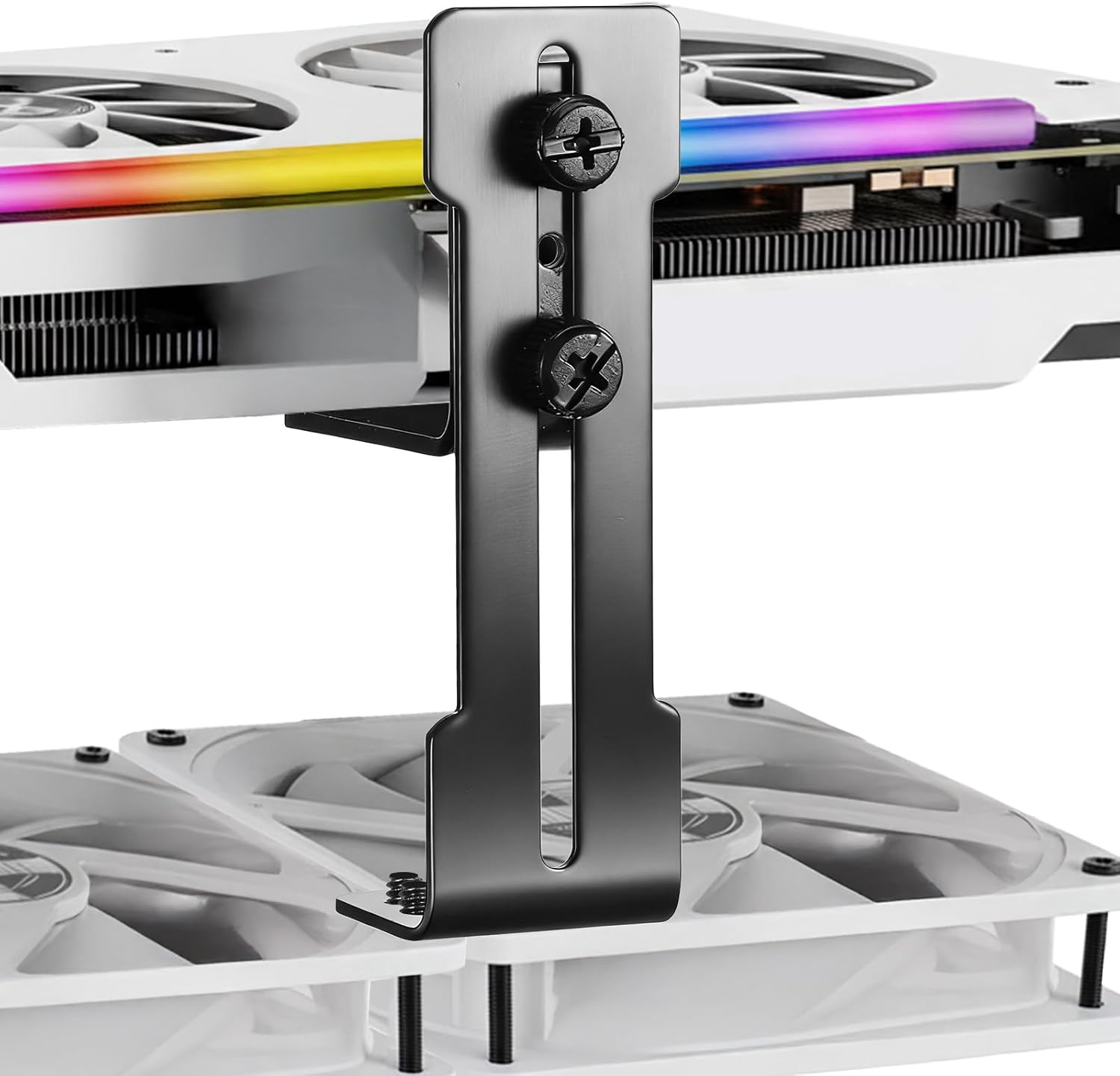 Amazon.com: Zyghjort GPU Support Bracket, Black Graphics Card Stand ...