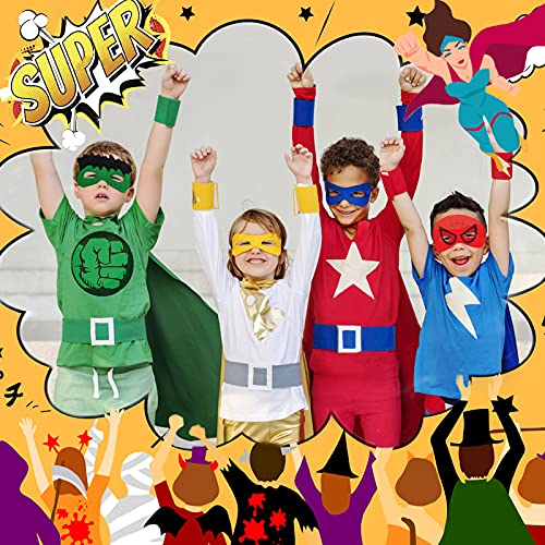 Dajiahao Halloween Capes and Mask for Kids 4-10 Year Double Side cape ...