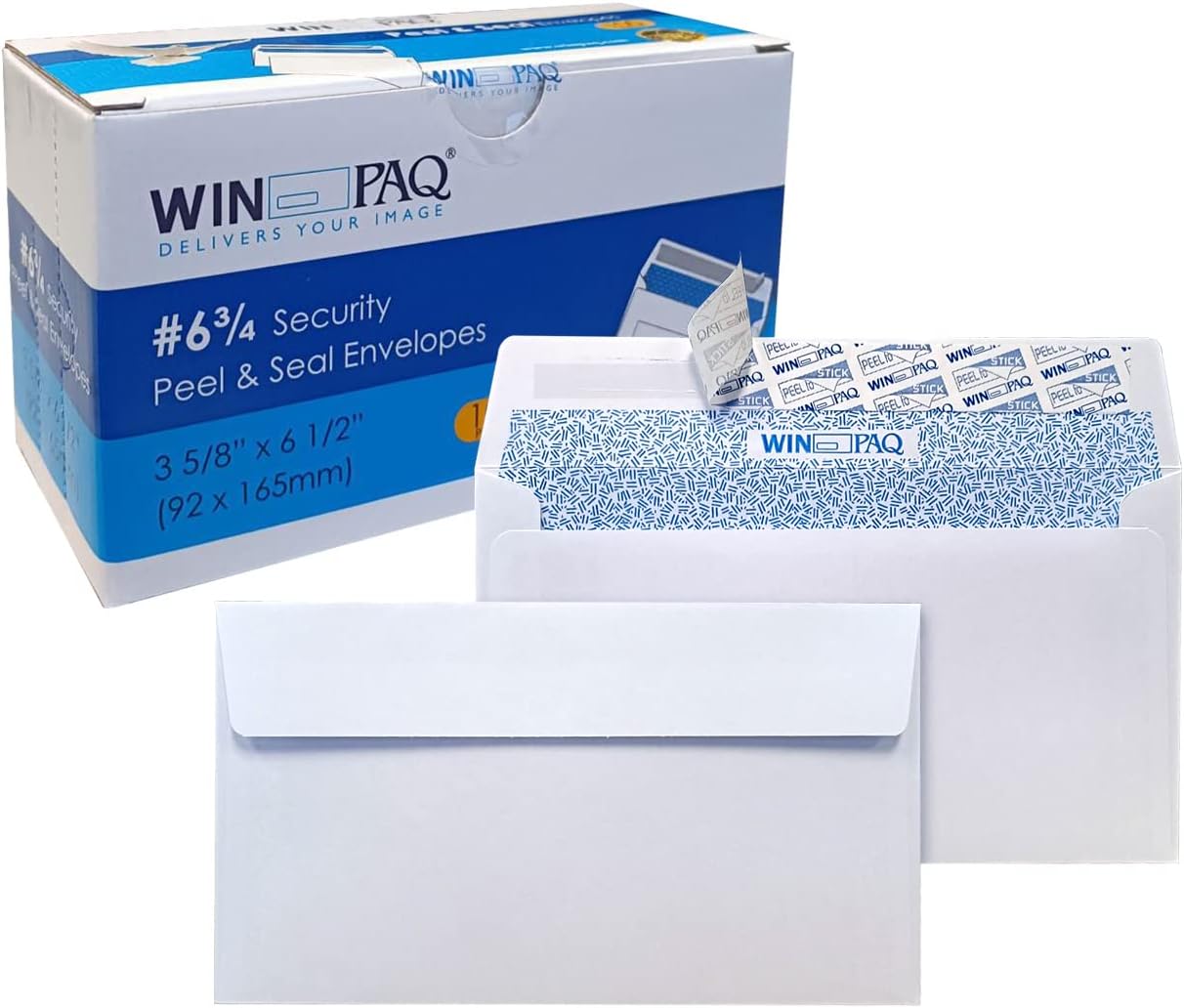 #6 3/4 Self-Seal Security Envelopes, Security Tint and Pattern, Redi ...