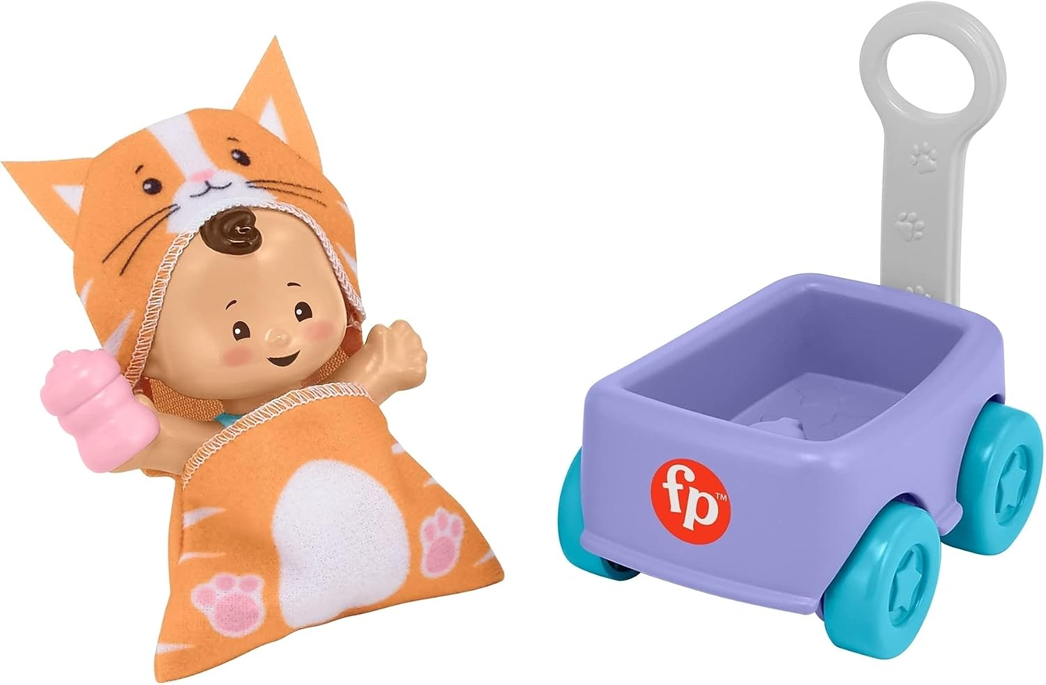 Fisher Price Little People Bundle N’ Play Cat Baby and Cart Playset ...