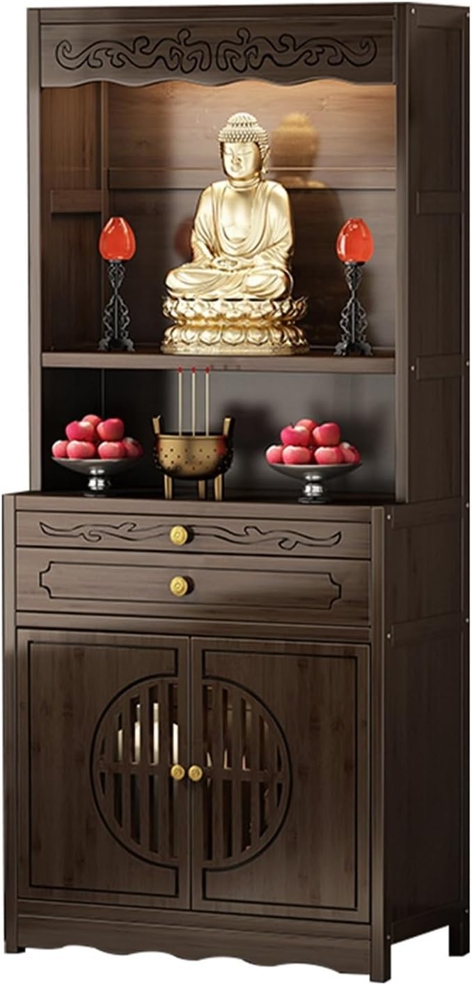 Amazon.com: HEXEH Buddha Altar Shelf Buddha Niche Chinese Cabinet ...
