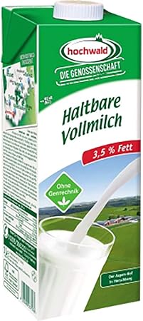 Hochwald 3872KT H-Milch Vollmilch 3,5 % Tetra Pak® 12 x 1 Liter ...