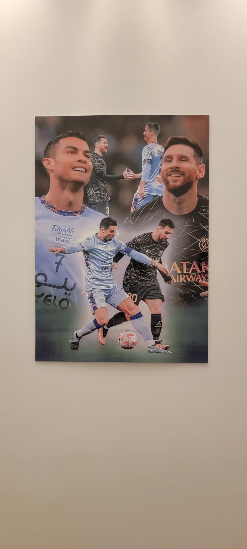 Cristiano Ronaldo and Lionel Messi | Football Posters for Wall | A3 and ...