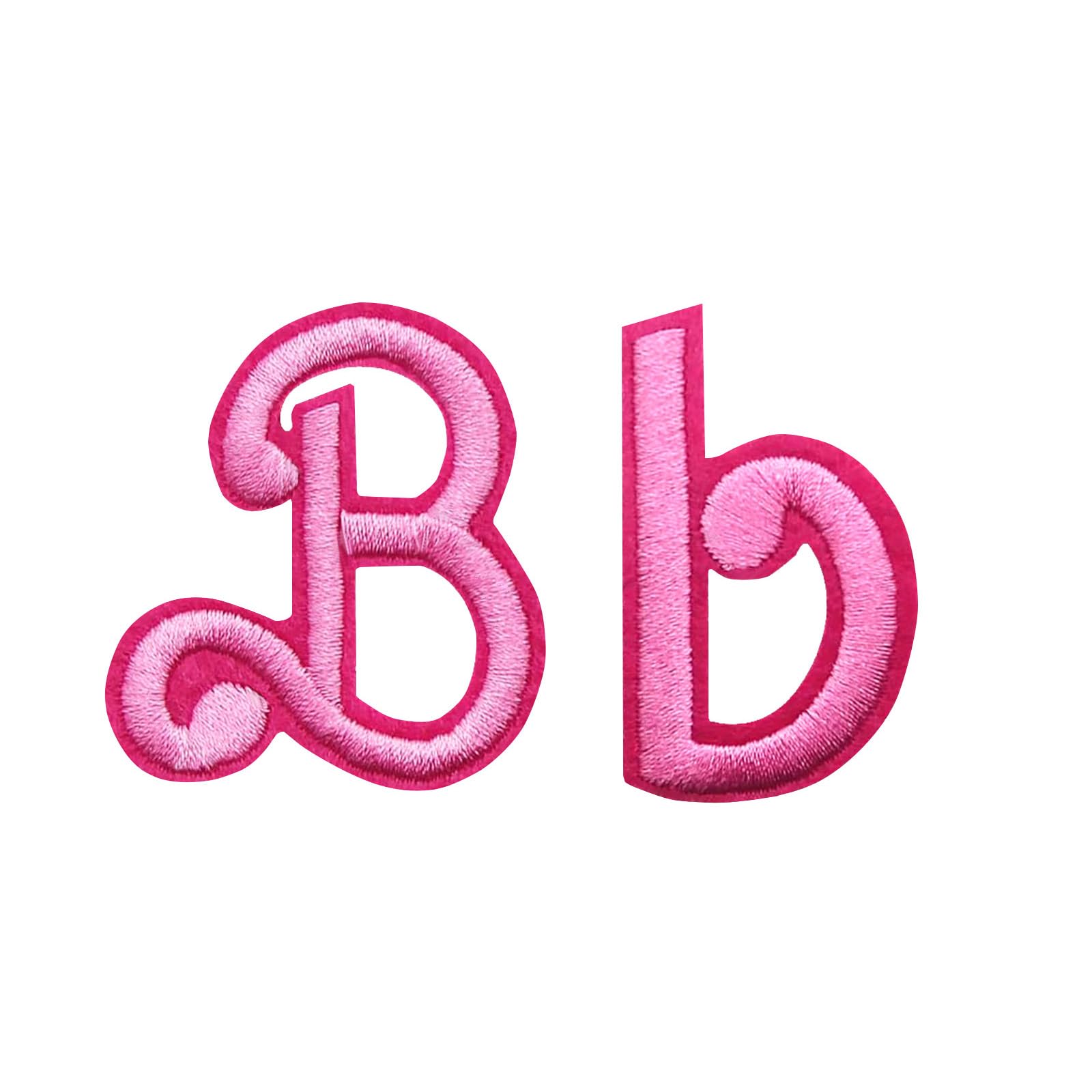 Amazon.com: Hot Pink Letter Iron on Patches, Cursive Letters ...