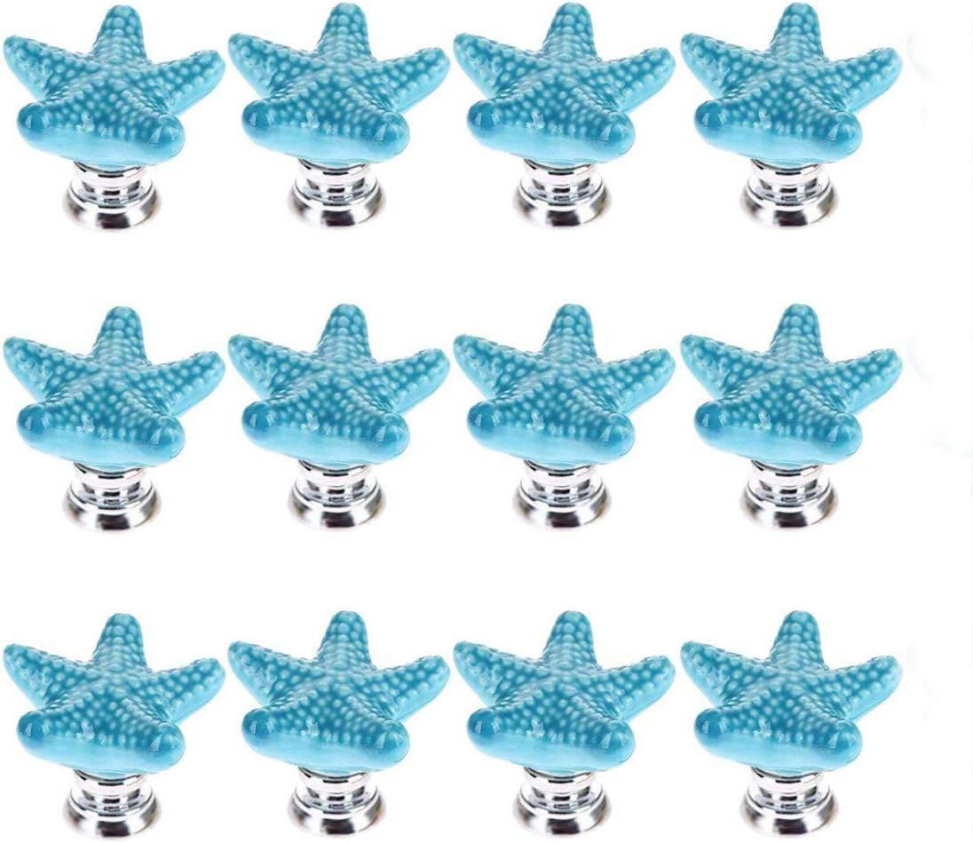 WINOMO Knobs and Pulls 2Pcs Seashell Knobs Nautical Door Handle, Ocean ...