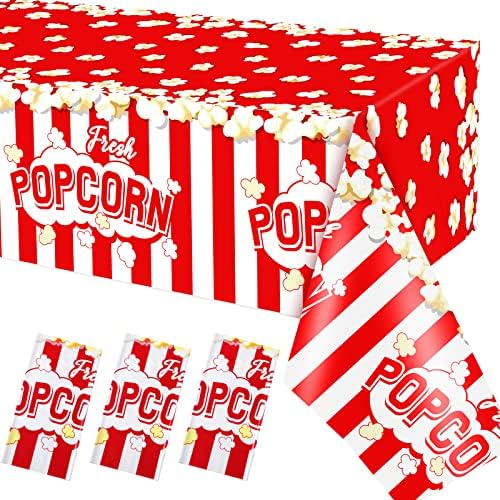Amazon.com: GZBJMYGS Popcorn Party Tablecloth Popcorn Carnival Movie ...