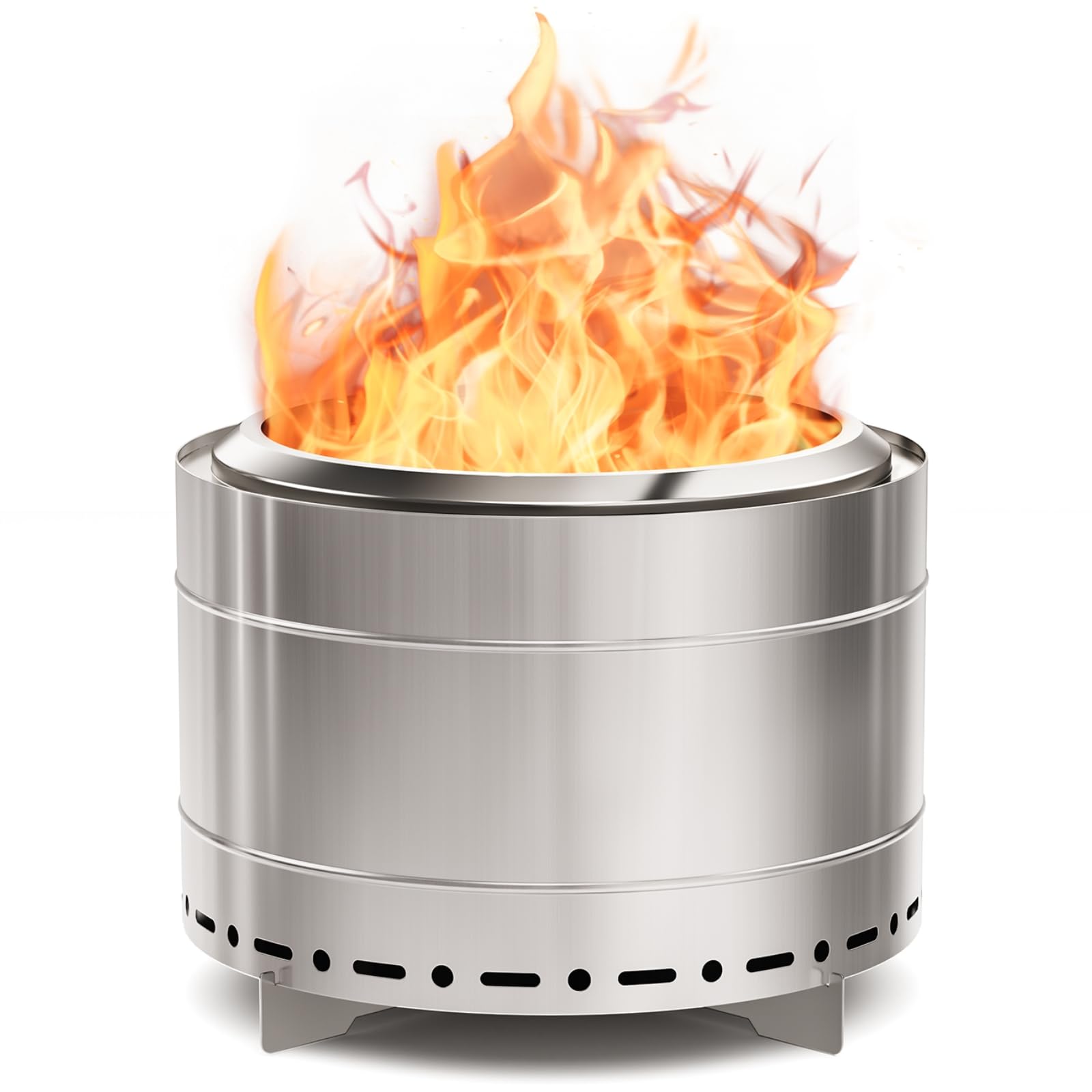 Smokeless Firepit 22 Inch Stainless Steel Smokeless Fire Pit With Carry ...