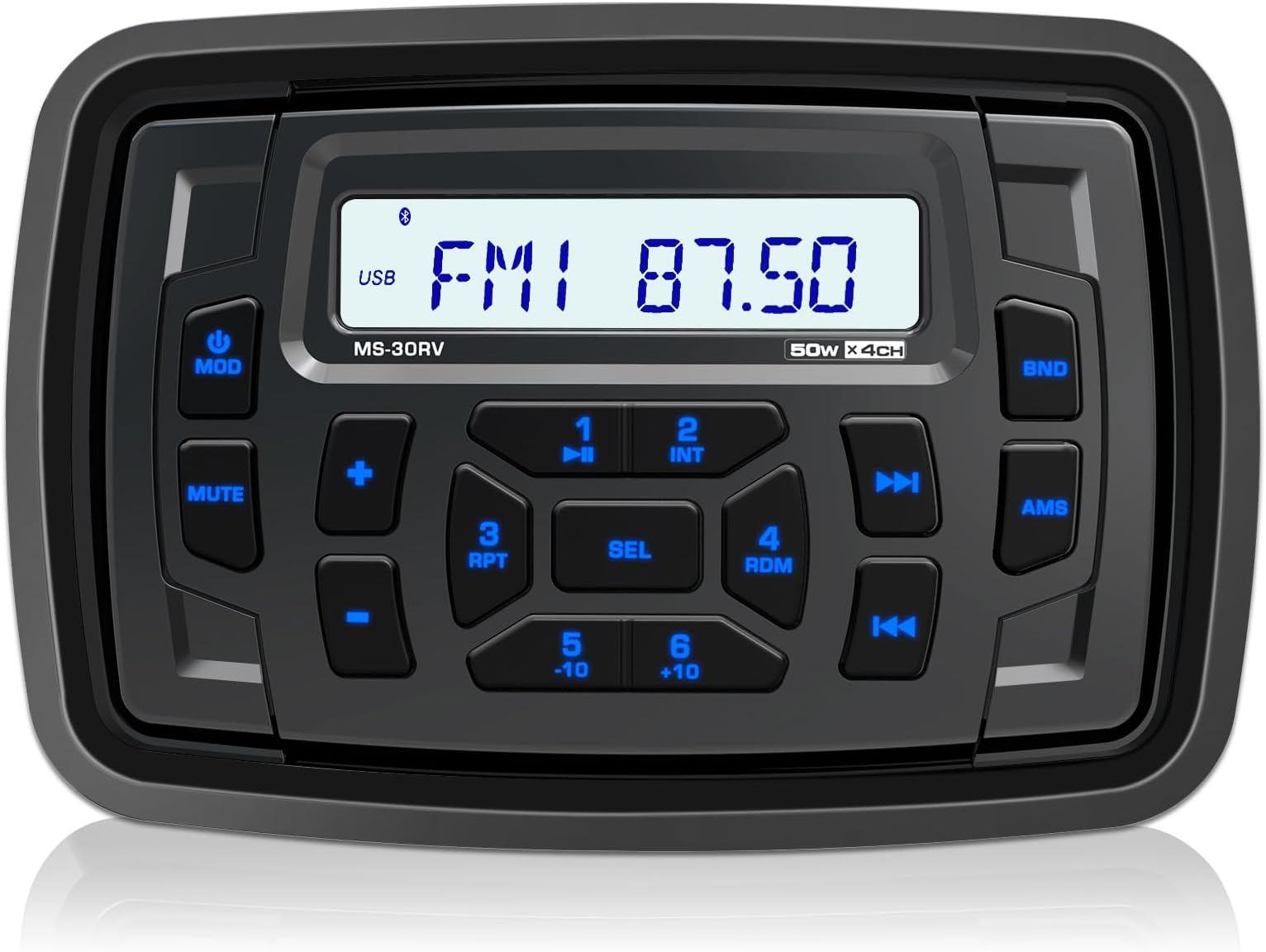 Amazon.com: Velex Powersport Marine Stereo Radio AM FM Tuner Stereo 4 x ...