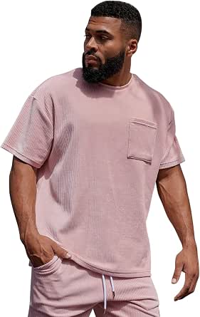 Amazon.com: T Shirt Men Casual Shirt Short Sleeve Summer Heavyweight ...