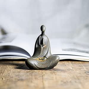Amazon.com: Sepkus Meditating Zen Buddha Statue Figurine Sculpture,The ...
