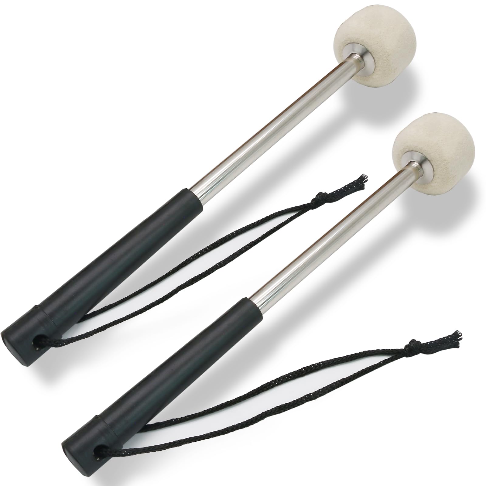 Snapklik.com : Biaungdo 2 Pack Drum Mallet, 32cm/12.6" Wool Felt Drum ...