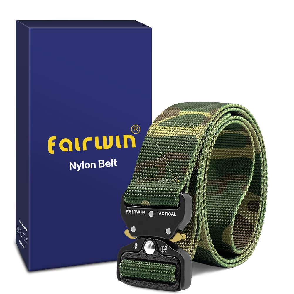 Snapklik.com : FAIRWIN Tactical Belt, Military Style Webbing Riggers ...
