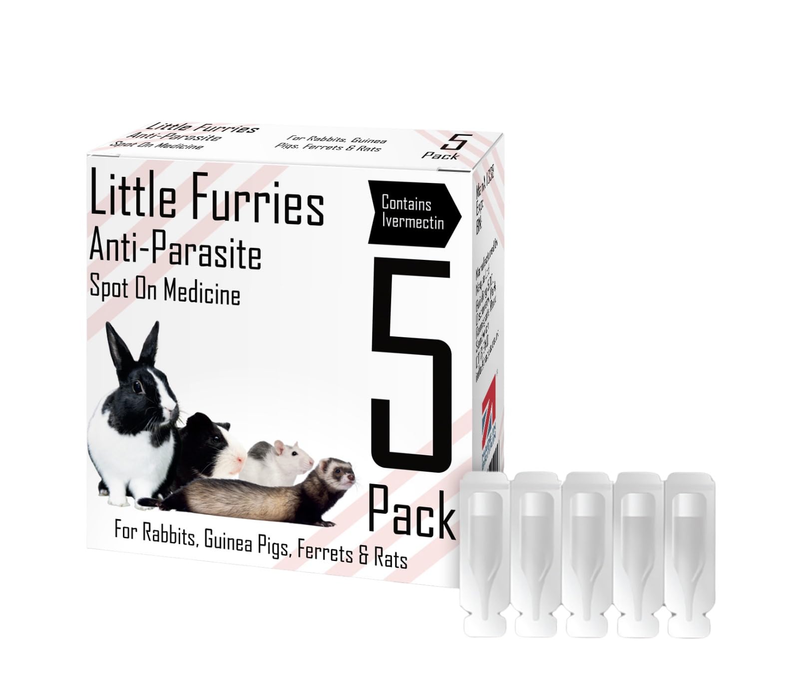 Little Furries – 5 PIPETTES – Anti-Parasite Spot-On – Treat Rabbits ...