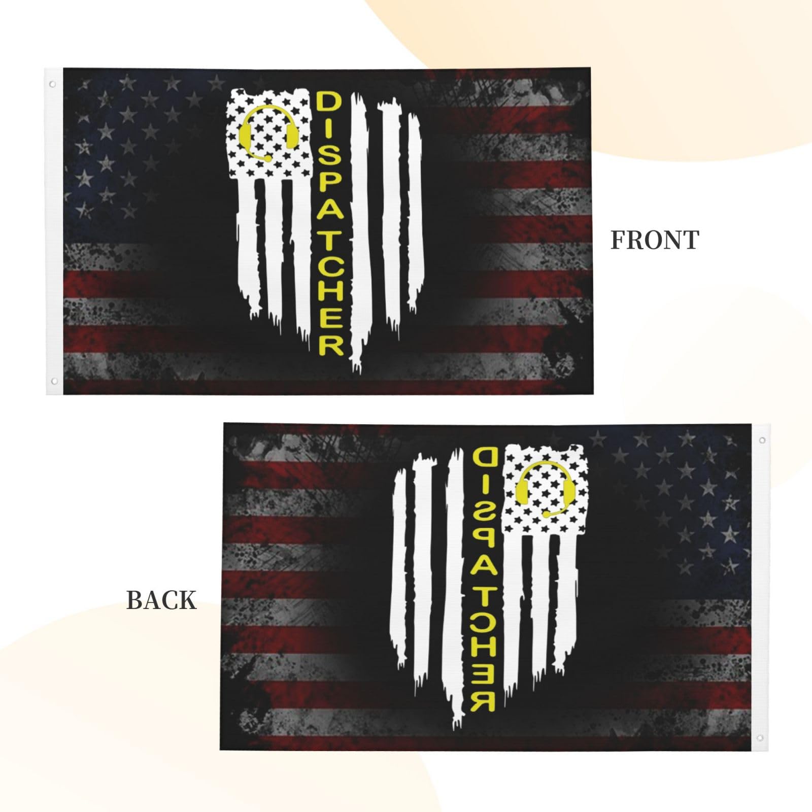 Thin Blue Line Usa Dispatcher Strong Headset Heart (911 Dispatch Logo ...