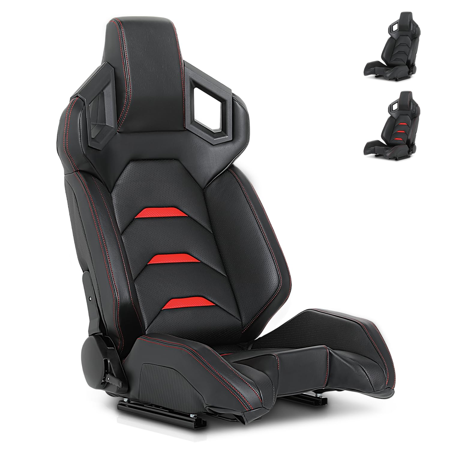 Amazon.com: BRIGHTORIA 40" Universal PU Leather Racing Seat for Home ...