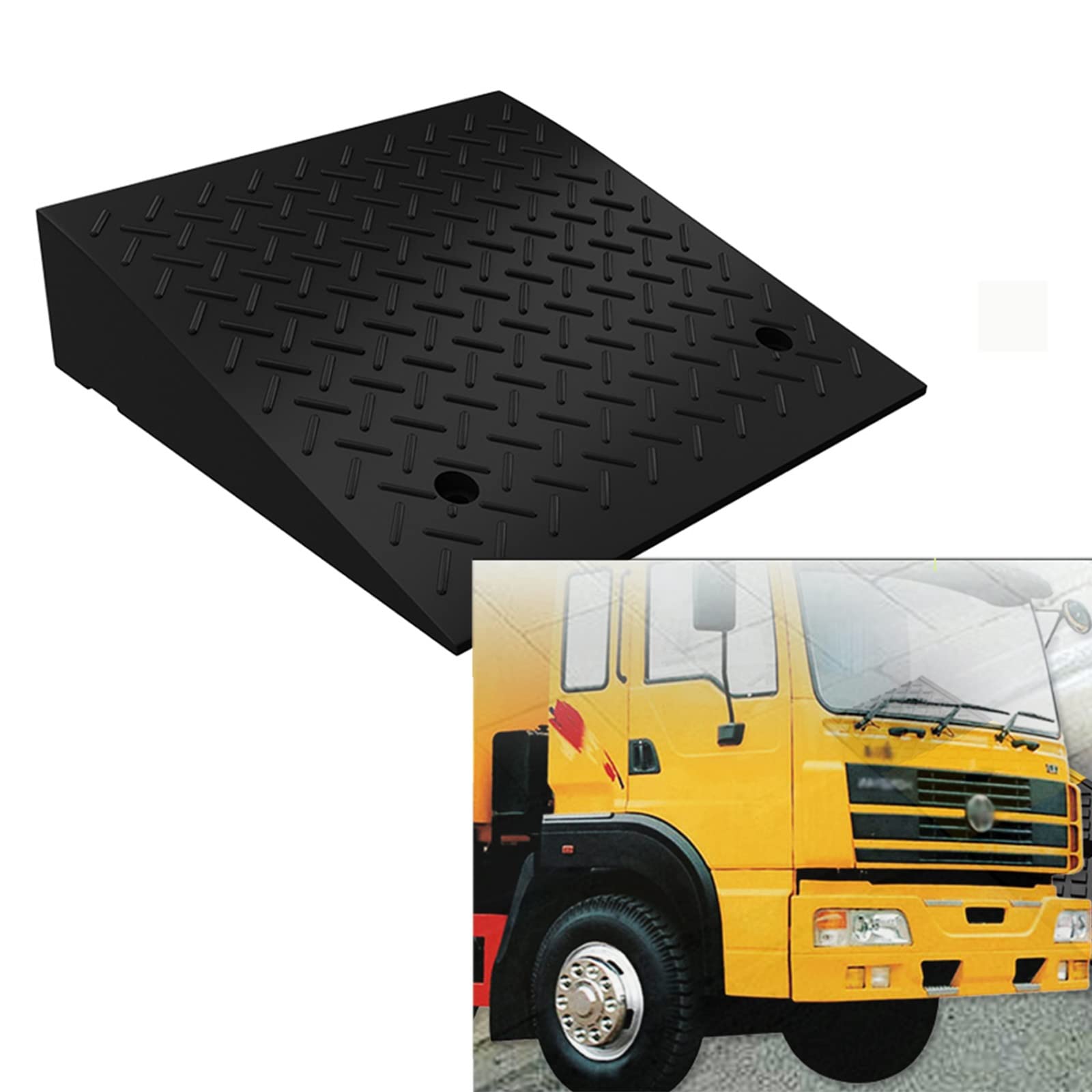 Heavy Duty Rubber Curb Ramp For Driveway Loading Dock Car | Desertcart ...