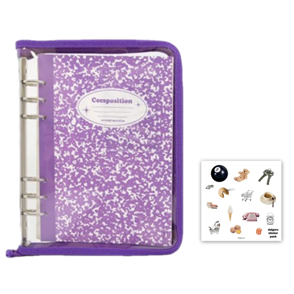 Preppy Purple Binder Covers