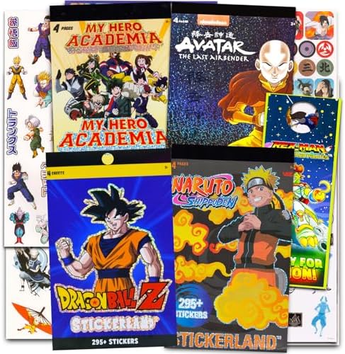 Amazon.com: Mega Anime Sticker Set for Teens - Bundle with 900+ Anime ...