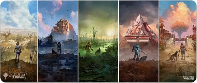 Amazon.com: Ultra PRO - Fallout 6ft Table Playmat - Wasteland Basic ...