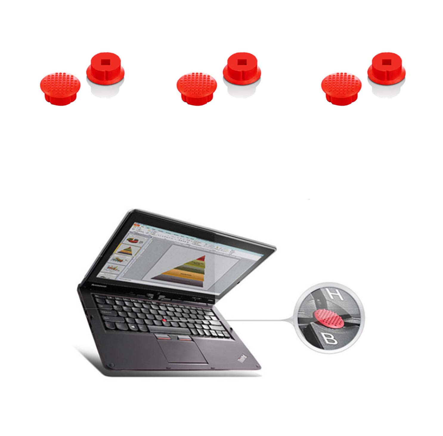 Buy 3pk Super Low Profile Trackpoint Cap Compatible with Lenovo ...