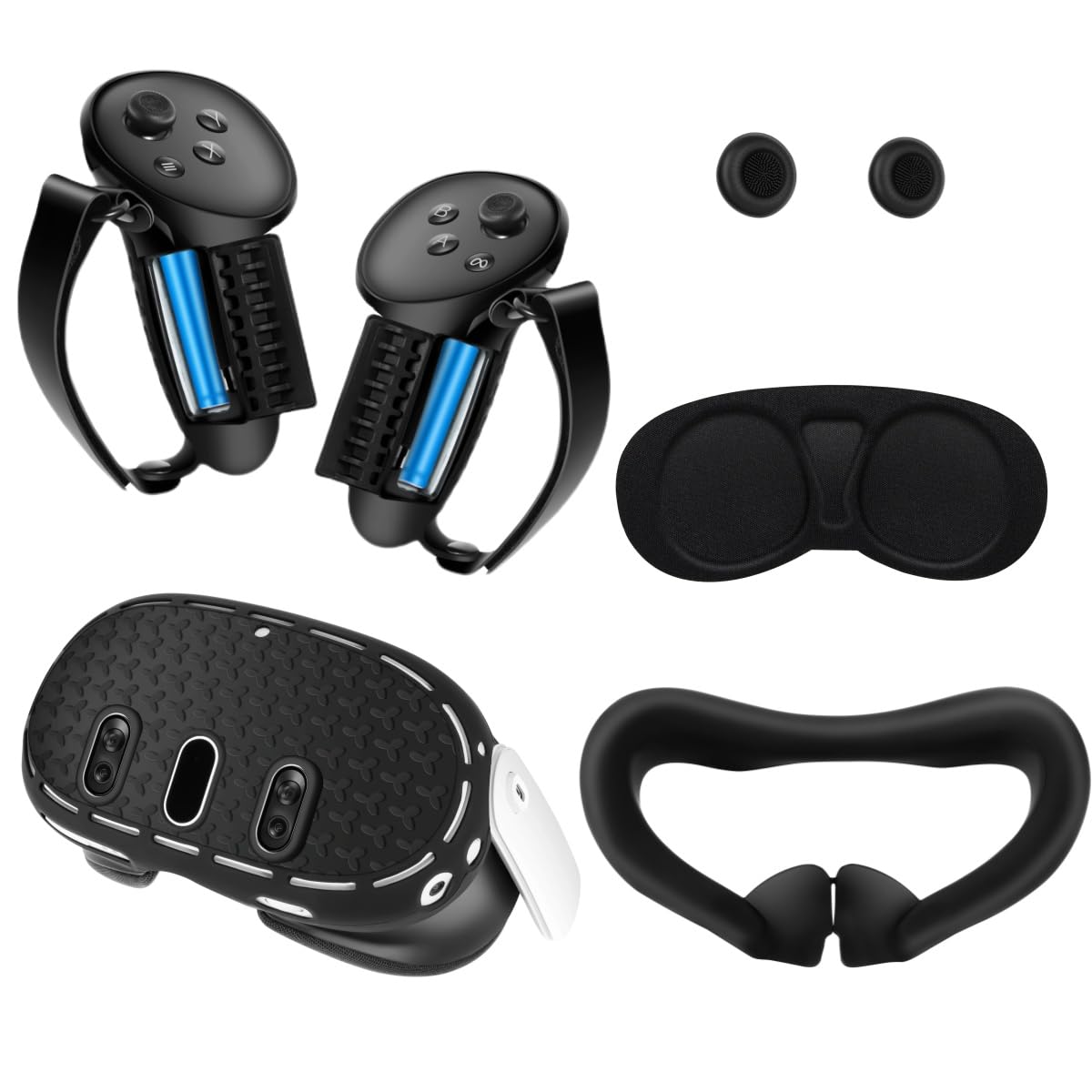 Amazon.com: Silicone Cover Set Compatible with Meta Quest 3 Accessories ...