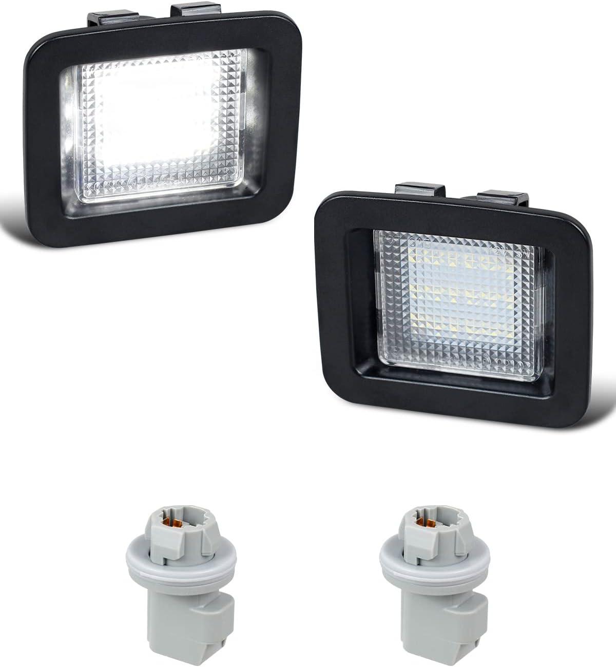 Amazon.com: LED License Plate Light Tag Lights Assembly Compatible with ...