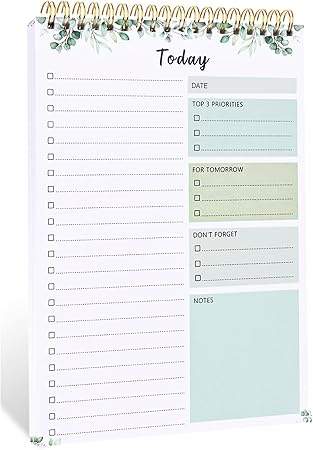 Amazon.com : To Do List Notepad - To Do List Notebook for Work with 52 Sheets, Undated Daily ...