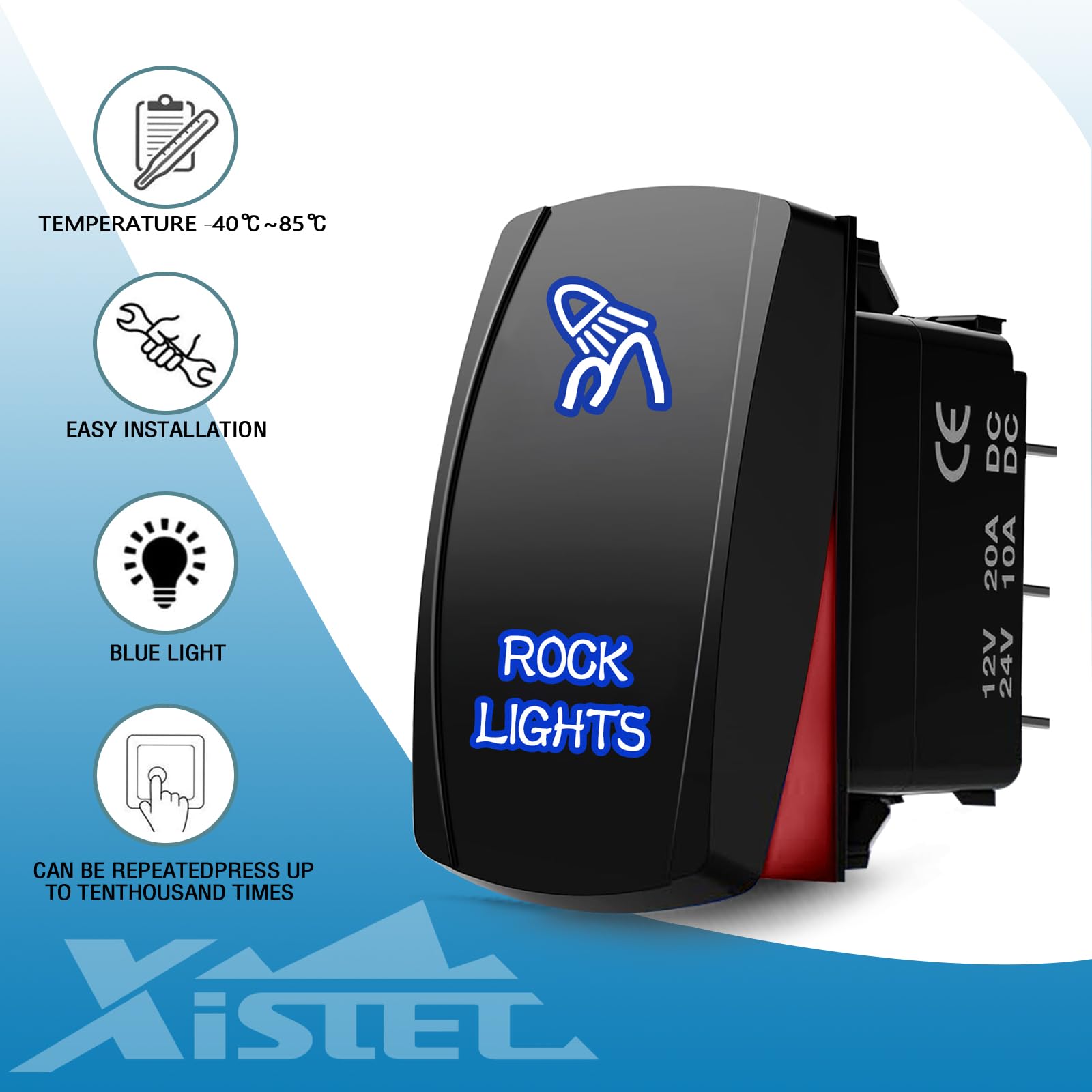 Toggle Switches Rock Lights Amazon.com: 12V LED Toggle Switch,