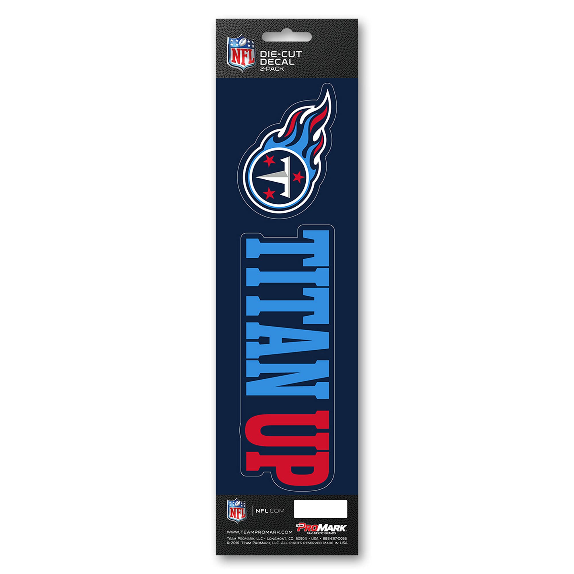 Snapklik.com : 61397 Tennessee Titans 2 Piece Team Slogan Decal Sticker Set