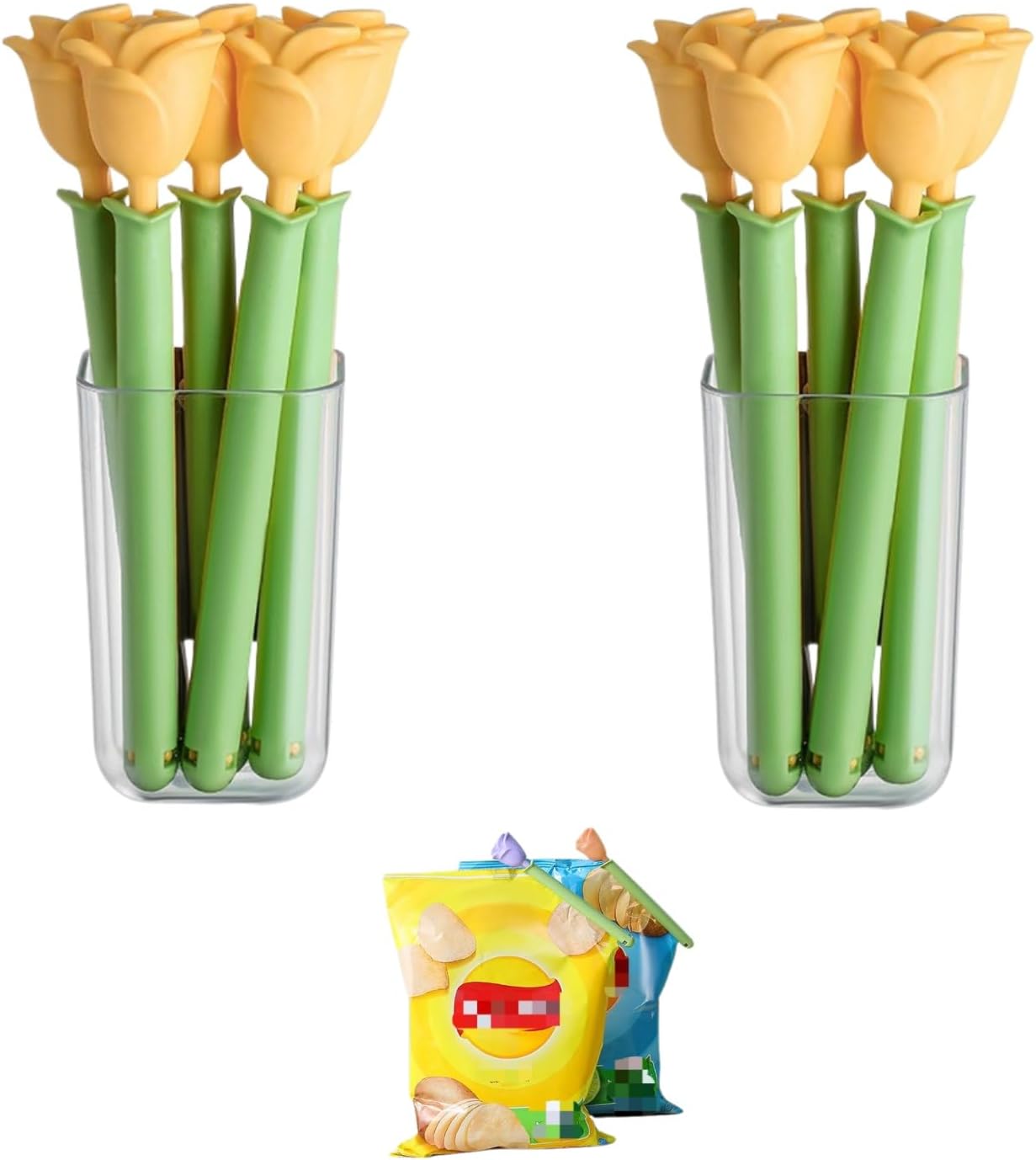 Amazon.com: Karma Chip Clips - Colorful and Fun Potato Chip Bag Clips ...