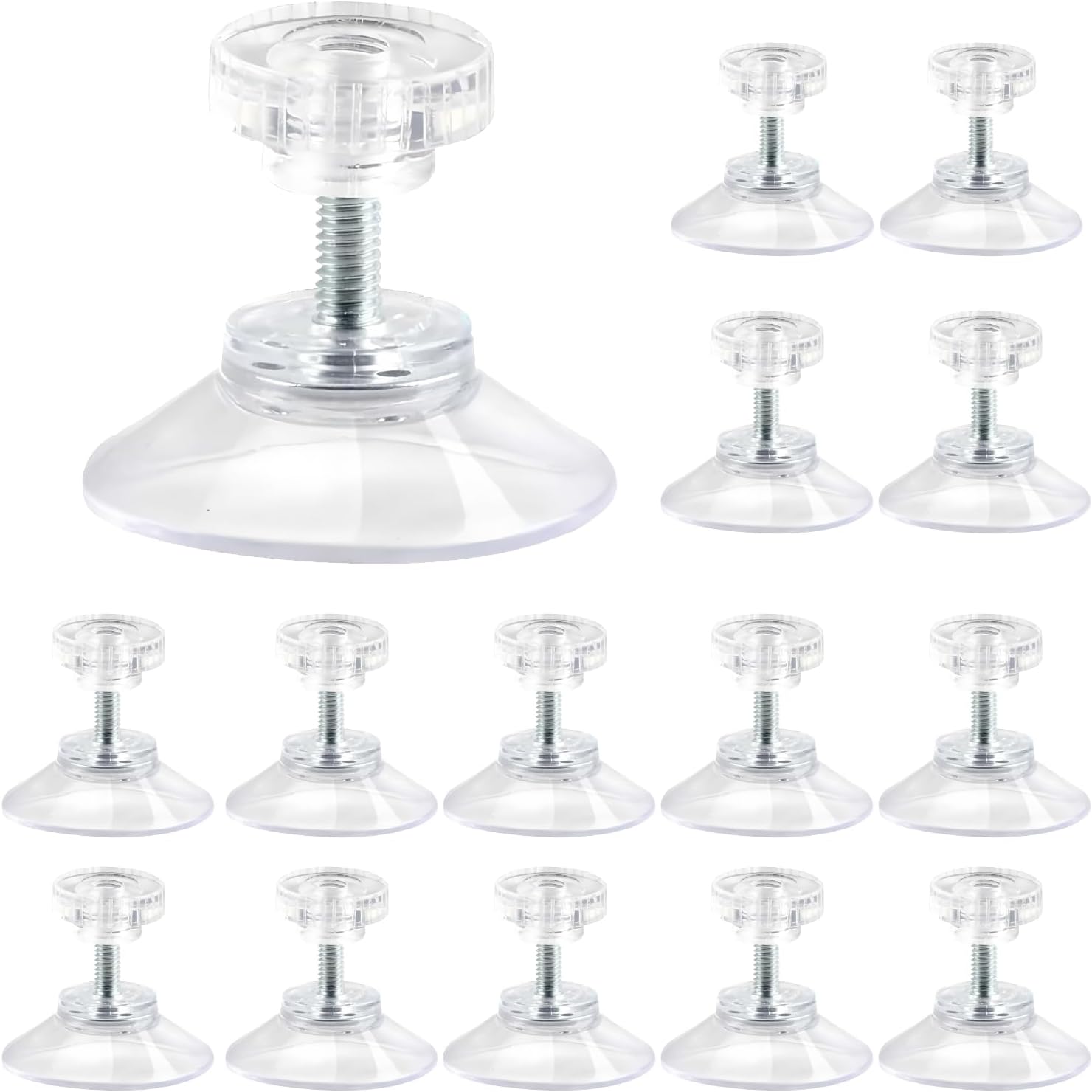 PXBSNB 15 PCS Suction Cups, 40MM Plastic Suction Cup, Clear Suction ...