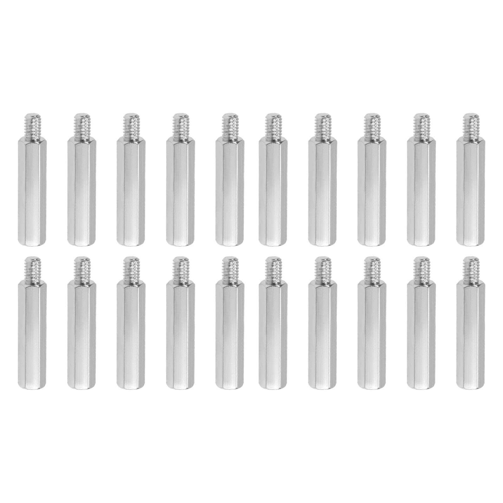 YOKIVE 20 Pcs M4 Standoff Screws, Nickel Plated Hex PCB Standoffs, Keep ...