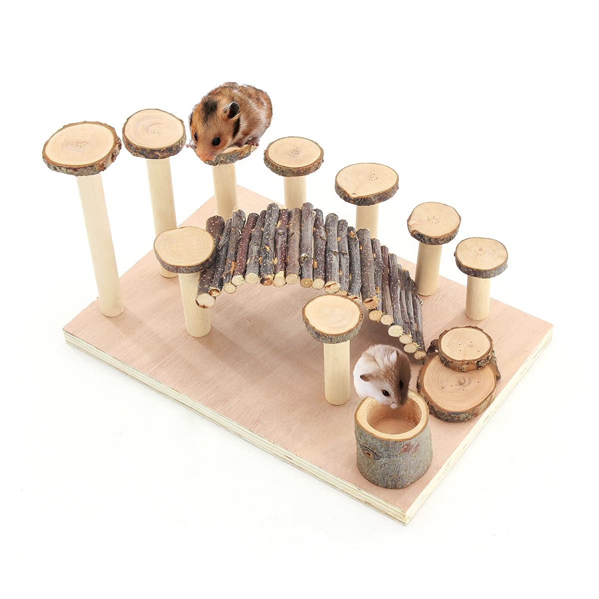 Snapklik.com : Hamster Playground Wooden, Small Animal Activity Toys ...