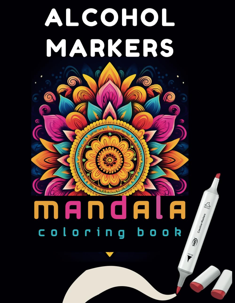 Amazon.com: alcohol markers Mandala coloring book: +43 Amazing Mandala ...