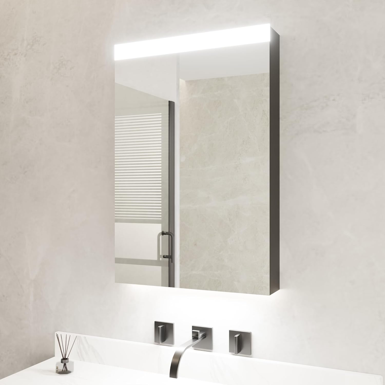 Amazon.com: ComfyStyle 20''x 30" Lighted Medicine Cabinet Bathroom ...