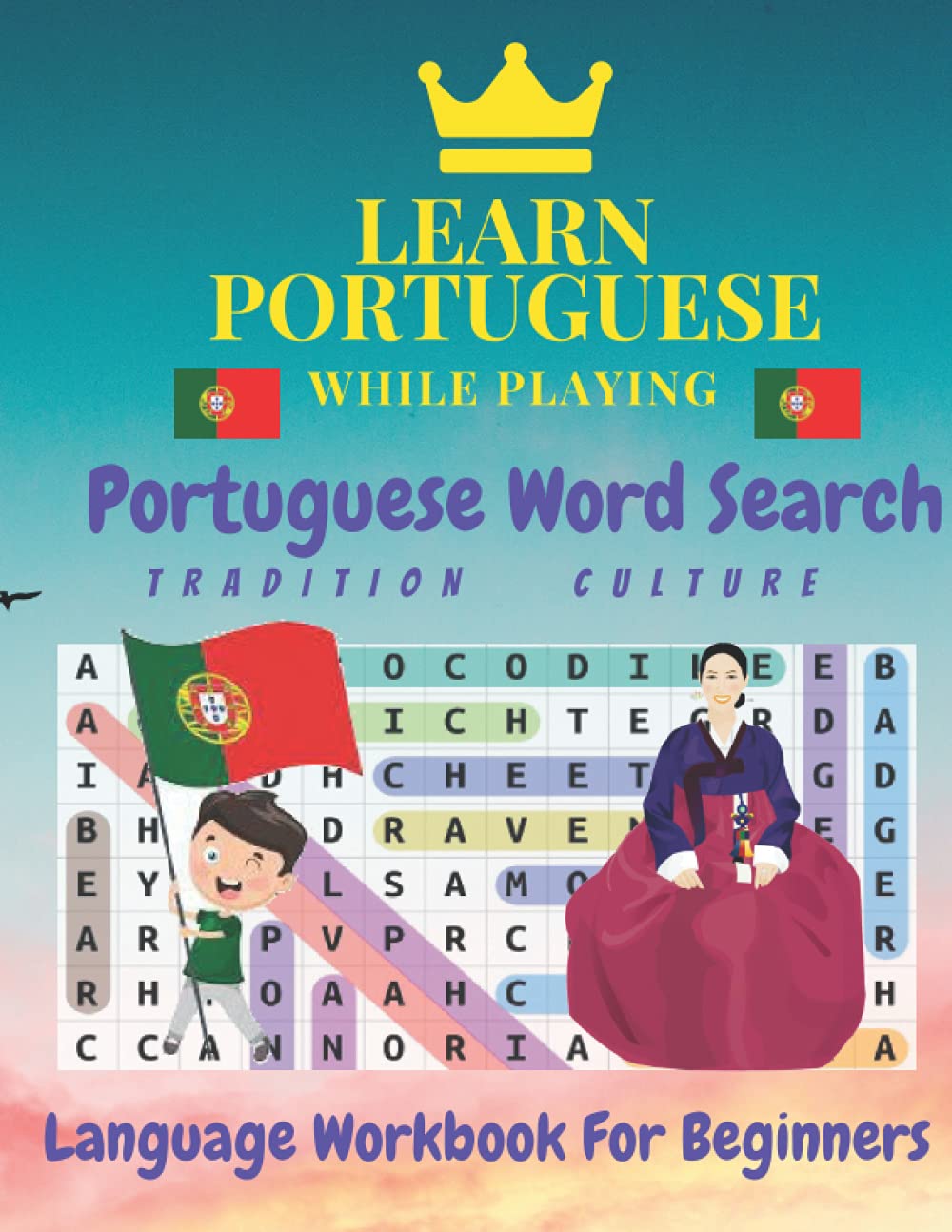 Buy Portuguese Word Search Puzzle: First Hybrid Word Search in ...