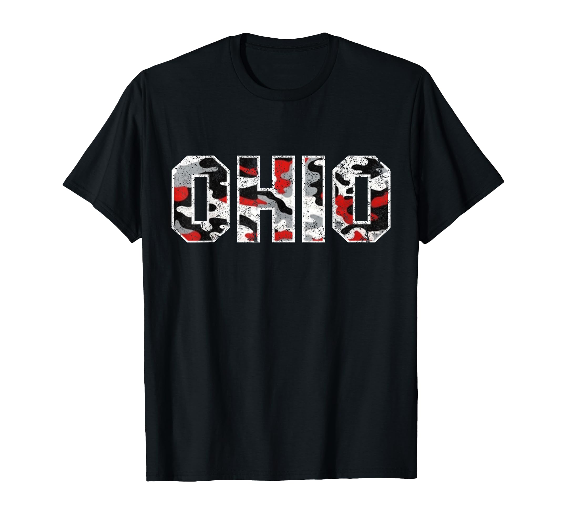 Amazon.com: State of Ohio Ohioan Trendy Distressed Camo Graphic Designs ...