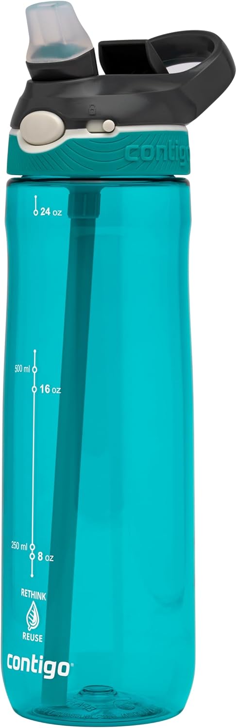 Contigo Cortland Autoseal Water Bottle | Large 720ml BPA Free Drinking ...