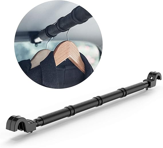 Amazon.com: LITTLEMOLE Car Clothes Hanger Bar, Expandable Vehicle ...