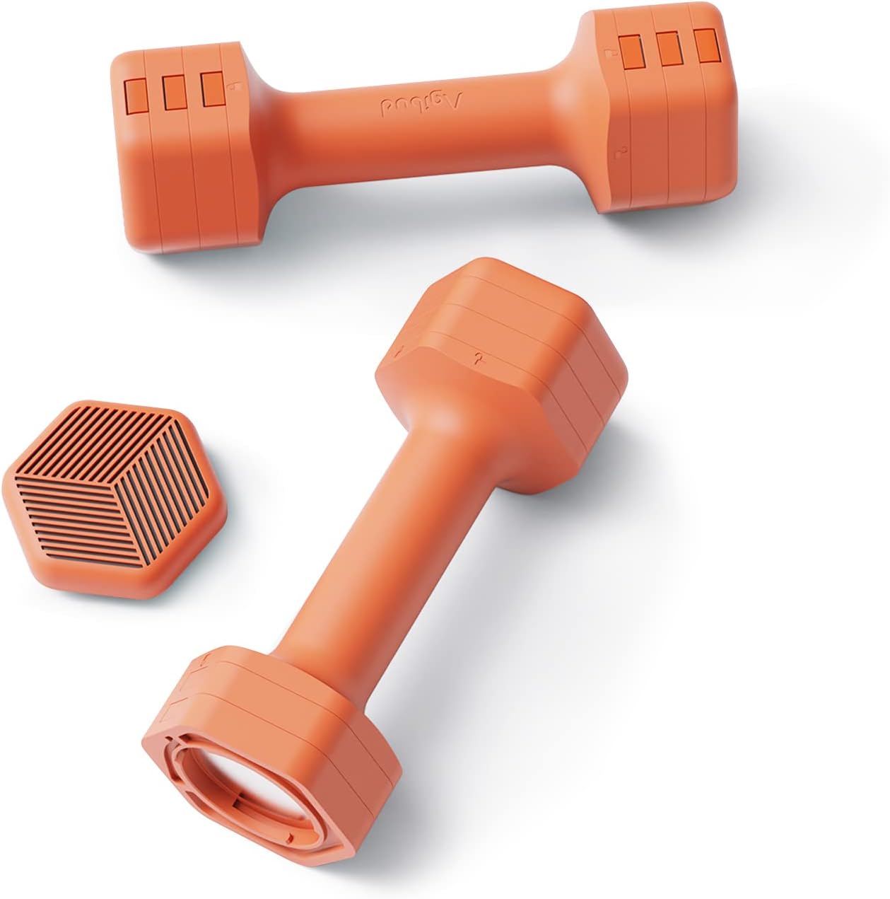 FIAR Adjustable Dumbbells Set of 2 , 2/3/4/5 lbs Free Weight Set for ...