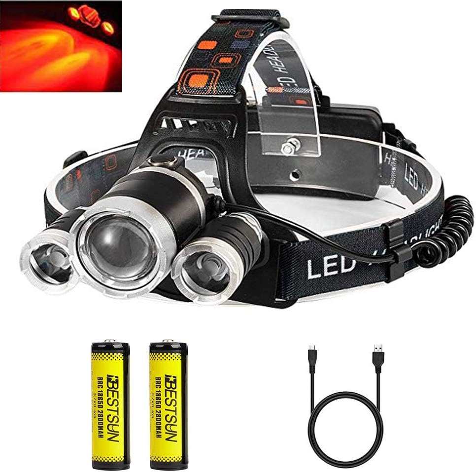 Luceco LILH15P65-01 LED Head Torch Rechargeable, 3 Watts, 150 Lumens ...