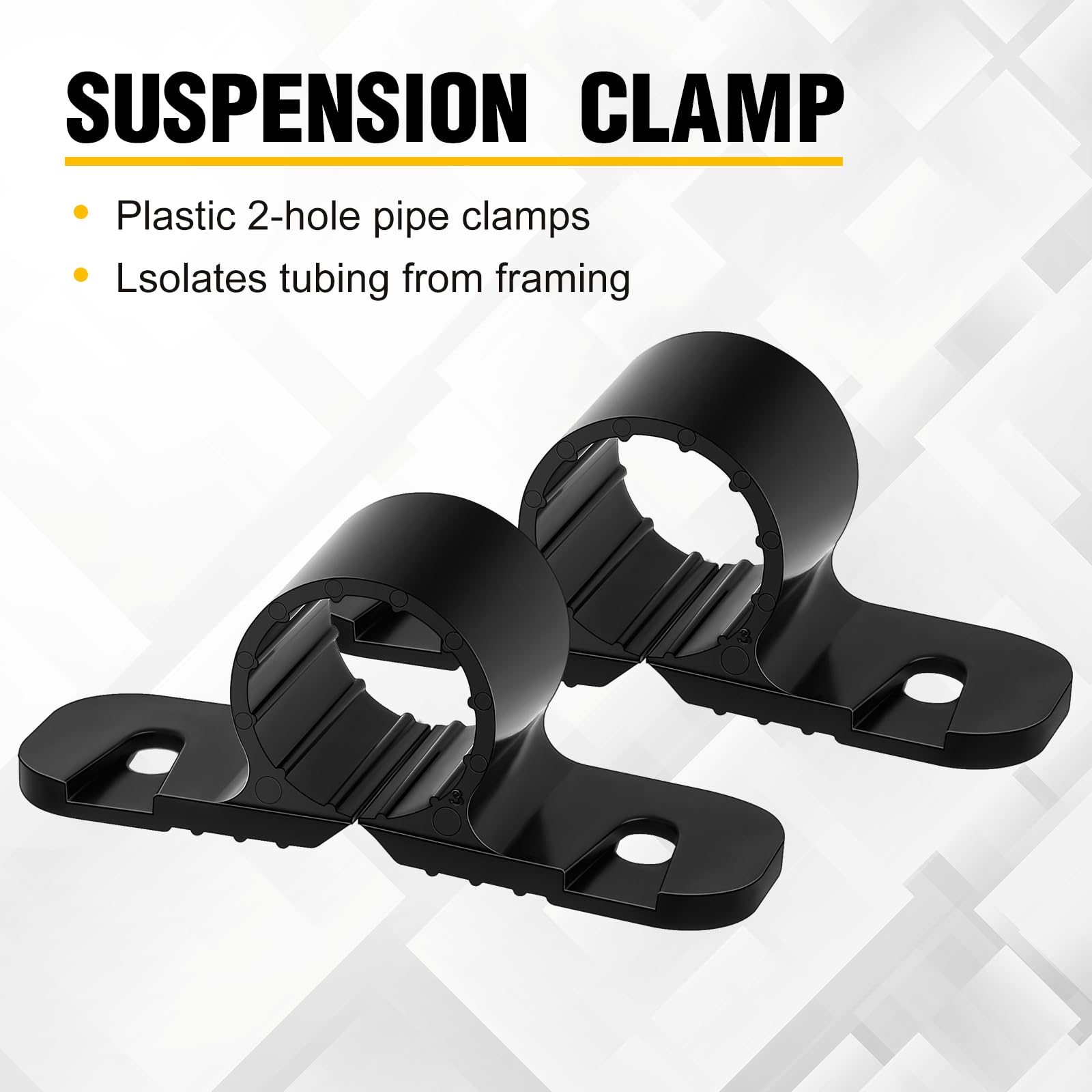 Pex Clamps 100-Pack Butterfly Pipe Clamps - Quick Installation Pex ...