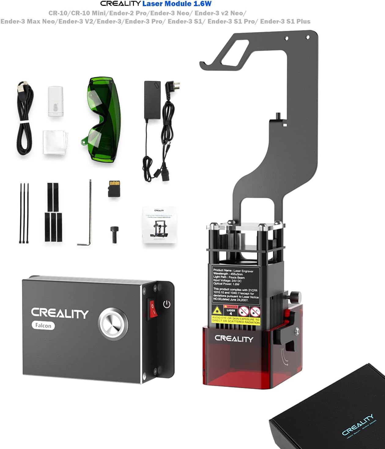 Creality Upgraded Laser Module 1.6W Kit Engraving 3D Printer Laser ...