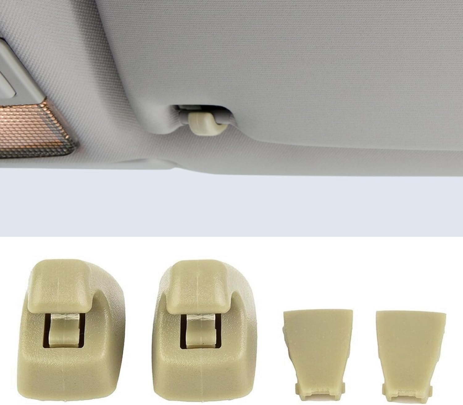 Amazon.com: UZZH 2PCS Sun Visor Clips for Cars, Sun Visor Support Clip ...