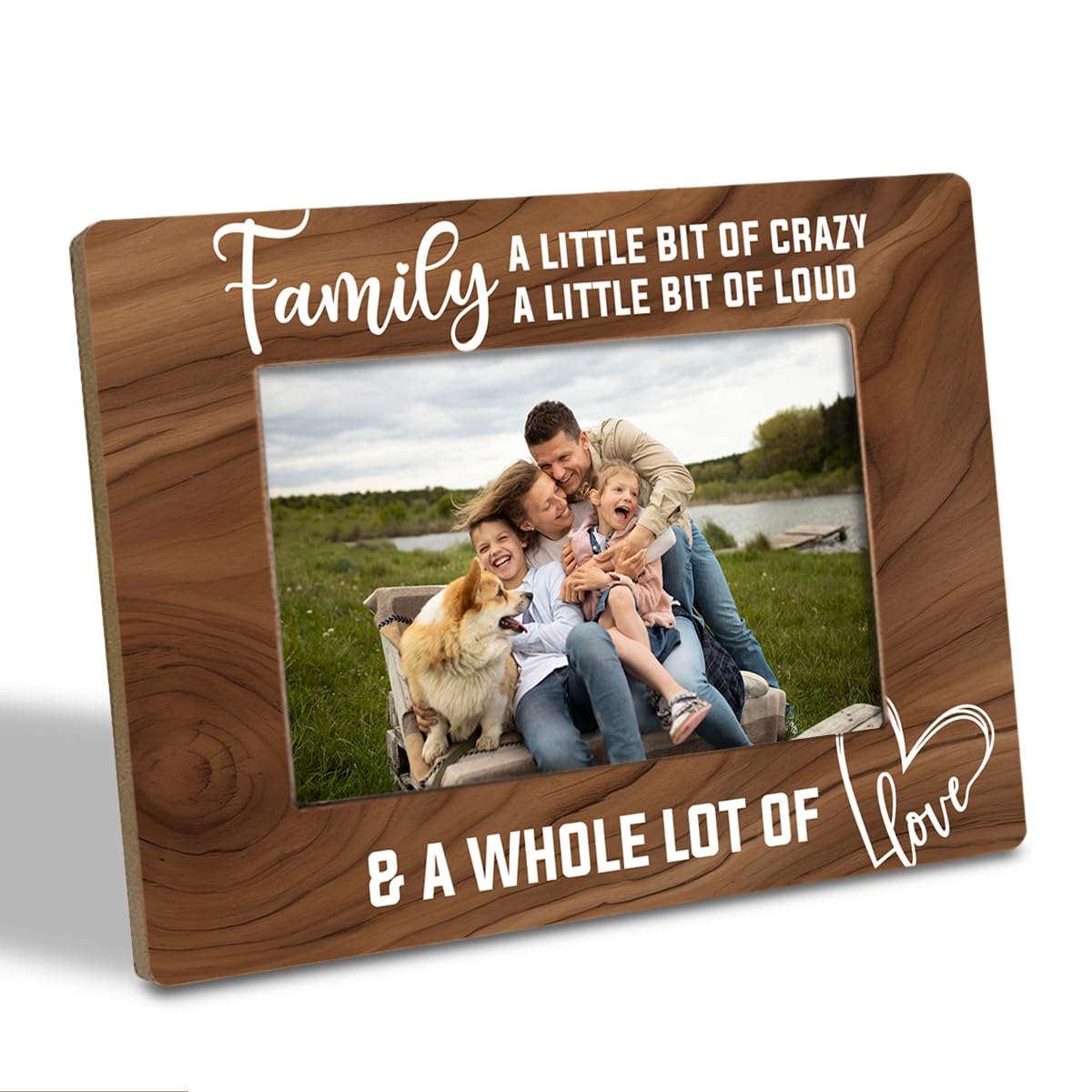 Amazon.com - Family Photo Frame for Home Decor, A Little Bit of Crazy A ...