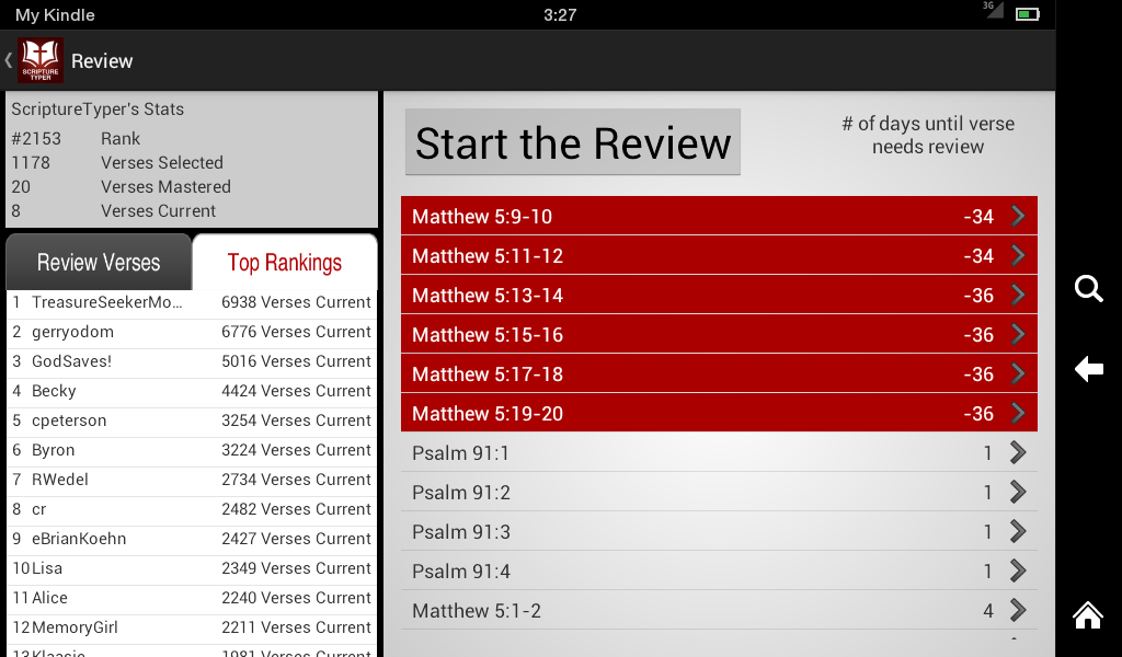 Scripture Typer - Bible Memory - App on Amazon Appstore