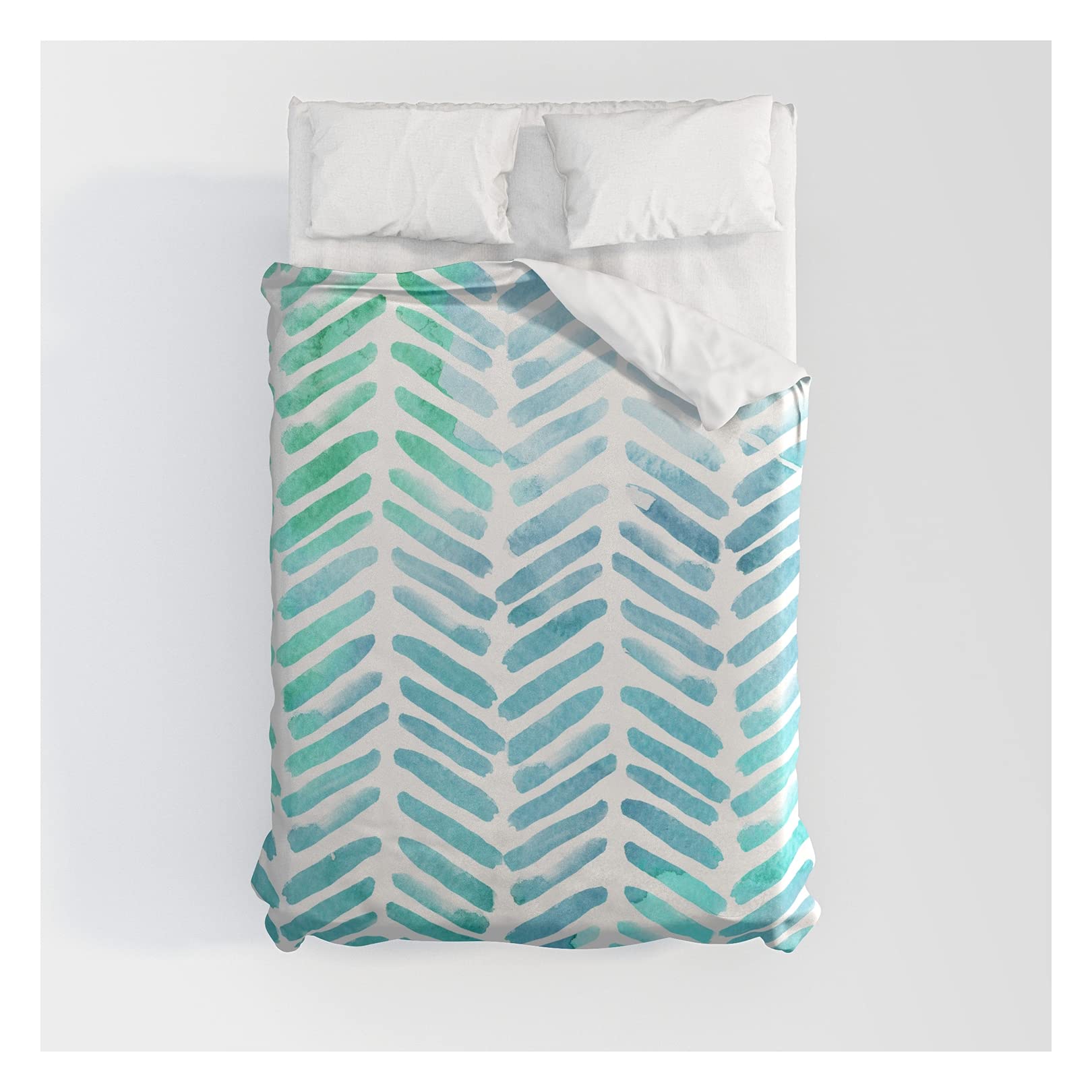 Light Green Chevron Pattern