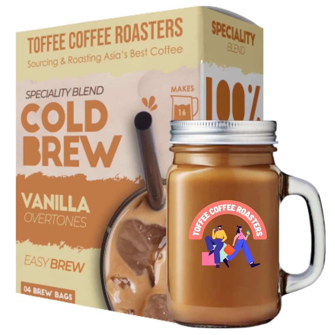 Toffee Coffee Roasters | Vanilla Cold Brew Bags | Free Mason Jar | Easy ...