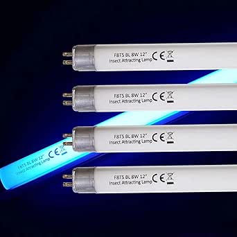 Celiwace 4 Pack T5 8 Watt F8T5 BL Black Light Bulb BL368 365nm WS108 ...