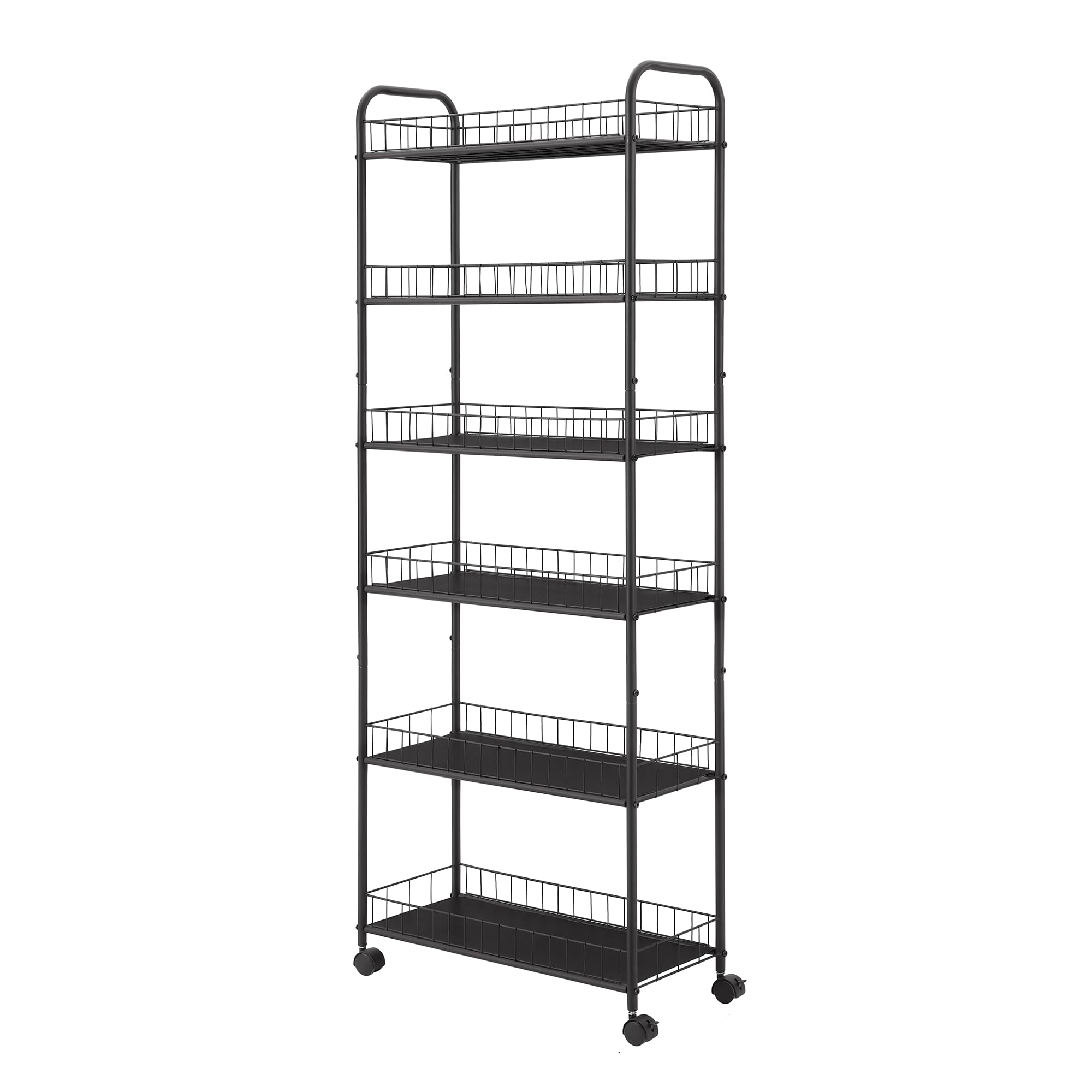 Amazon.com: VFY 6-Tier Storage Cart Wire Slim Shelving Shelf with ...
